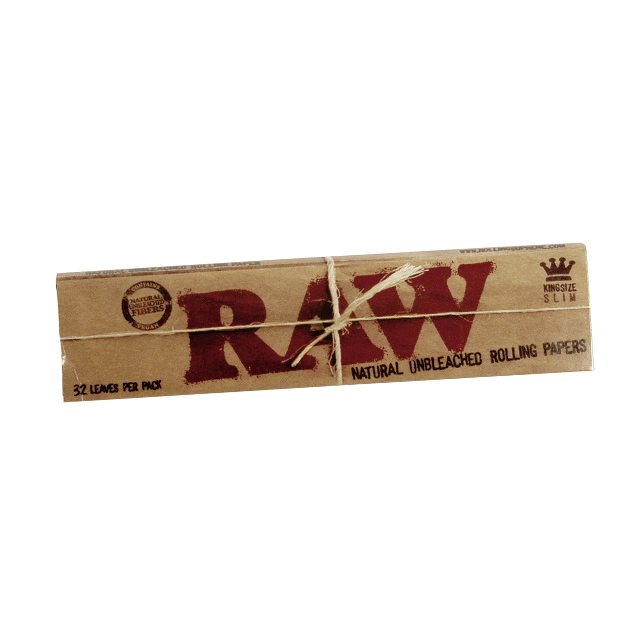 RAW Longpapers King Size Slim unbleached | Black Leaf
